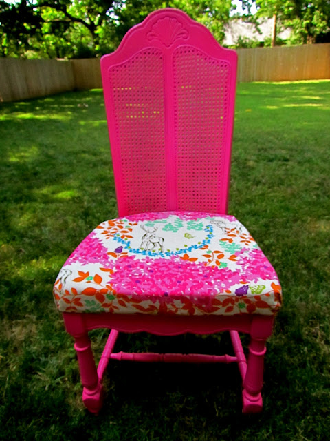 Rags to Relics: Raspberry Chair Revamp