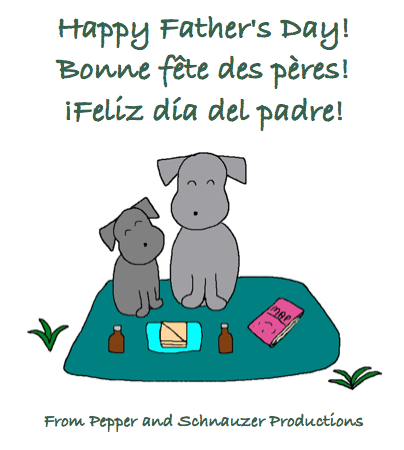 Pepper The Pooch: Father's Day: English, French & Spanish