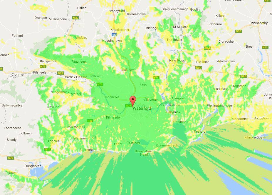 Southern Ireland Repeater Group: Coverage Maps