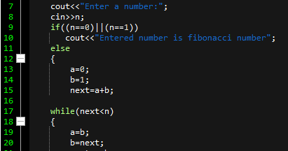 Program to check Fibonacci number - C++ Programmer