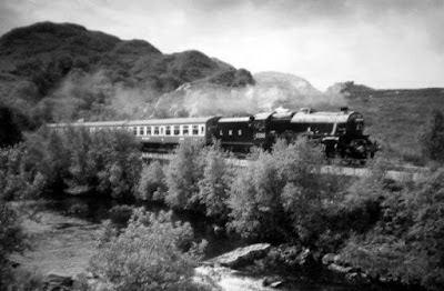 Tour Scotland: Old Travel Blog Photograph Steam Passenger Train Loch ...