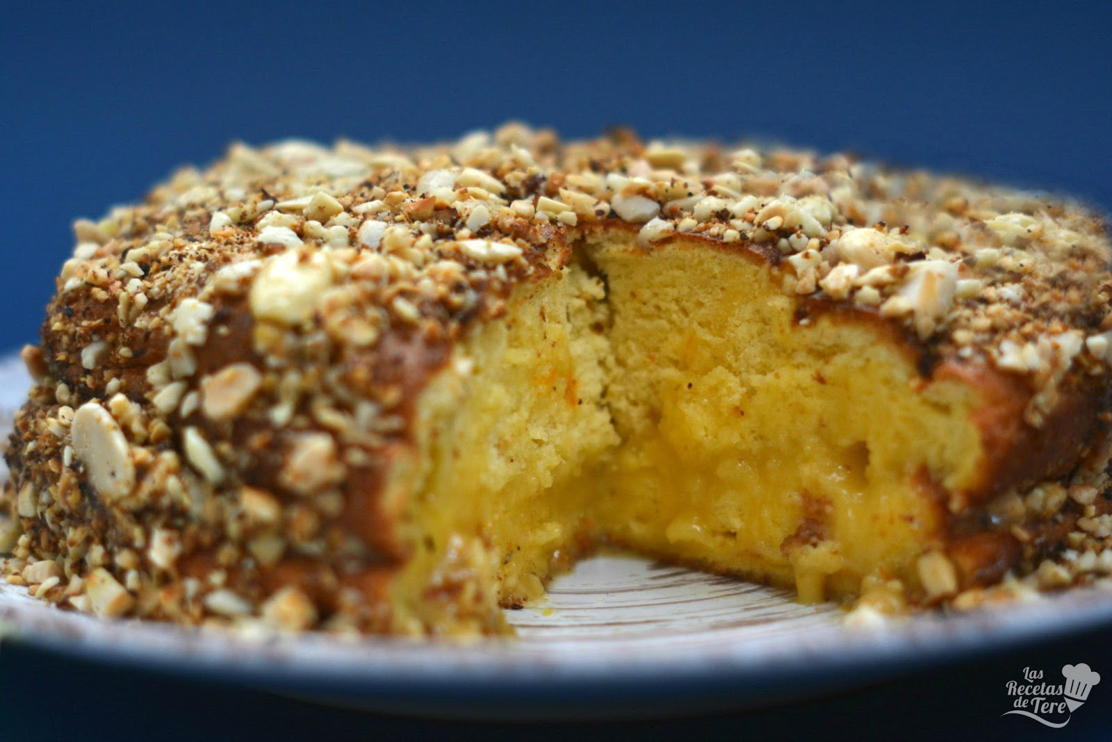 Bizcocho relleno con crema a la naranja, recetas postres