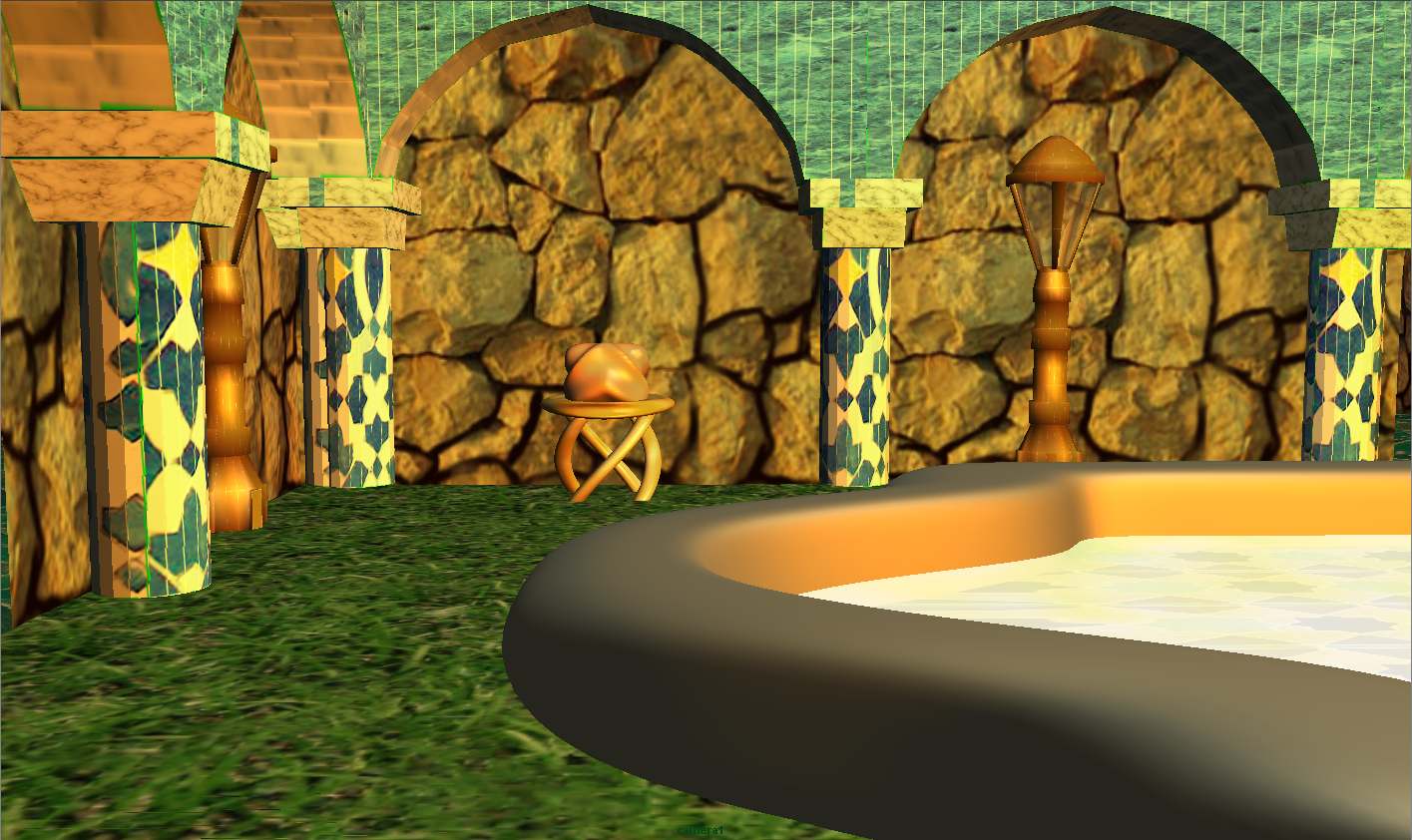 Suzanne's 3D Modeling Art Blog: Outdoor Scene 12/11