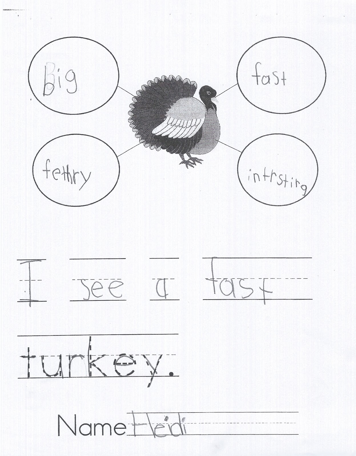my crazy life in kindergarten: November: Thanksgiving book
