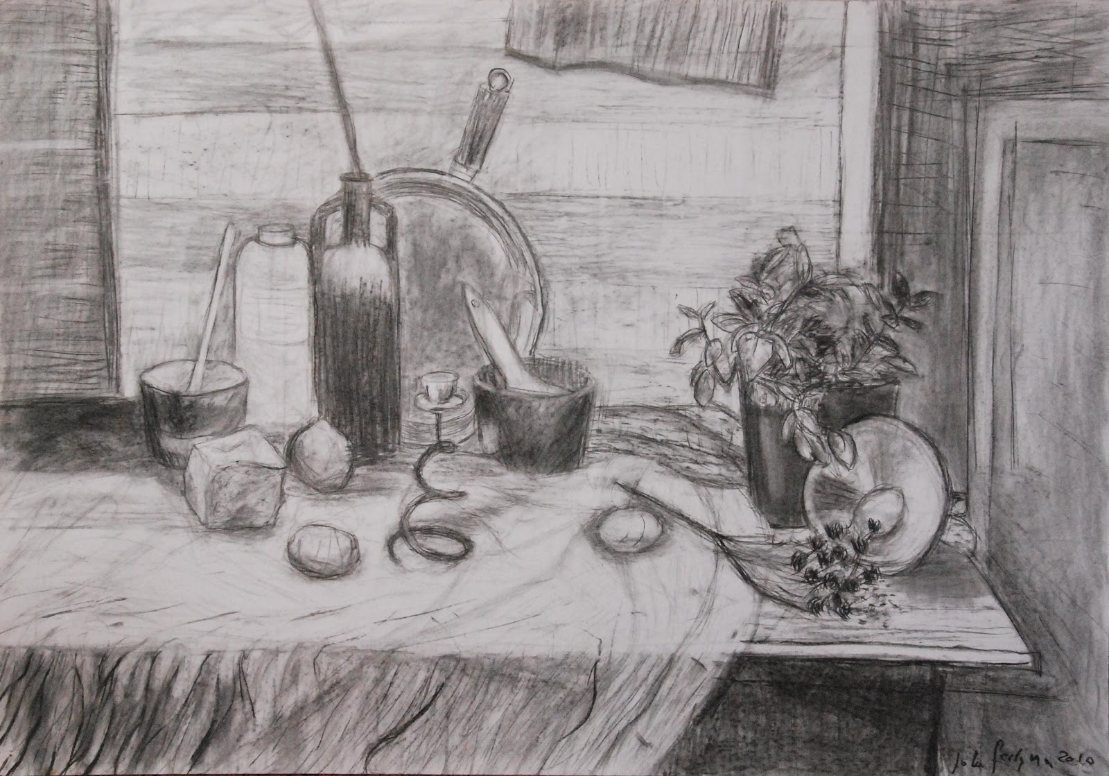 Portfolio: Rysunek - martwa natura