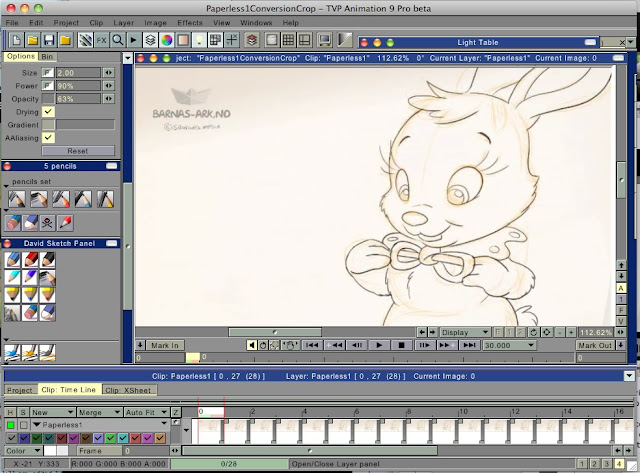 TVPaint Animation: "Pencil" animation in TVPaint