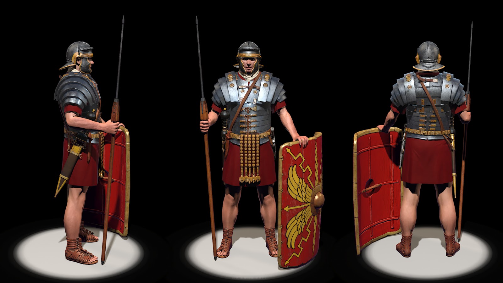cristian mindrut 3d animator modeler: roman soldier 3d modeling and ...