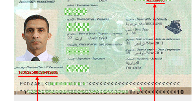 Carte nationale d'identité biométrique électronique (CNIBE) DZ Algérie ...