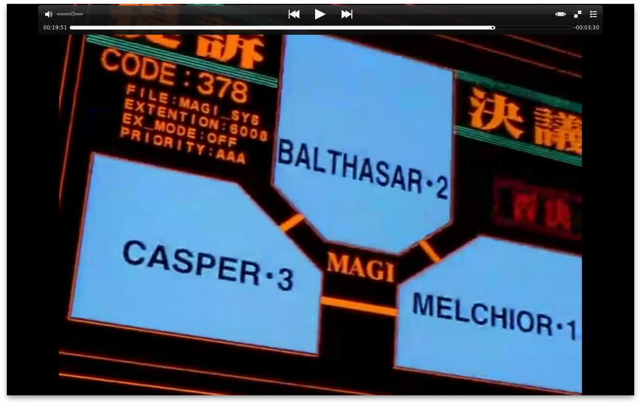 小館: Eva 裡的 Magi 電腦。