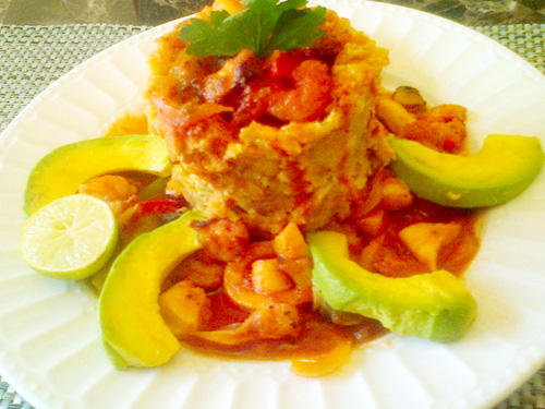 Asi cocina Esther: MOFONGO RELLENO DE MARISCOS