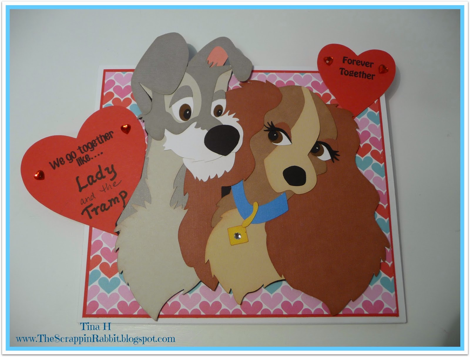 The Scrappin Rabbit: Lady and the Tramp Anniversary Card