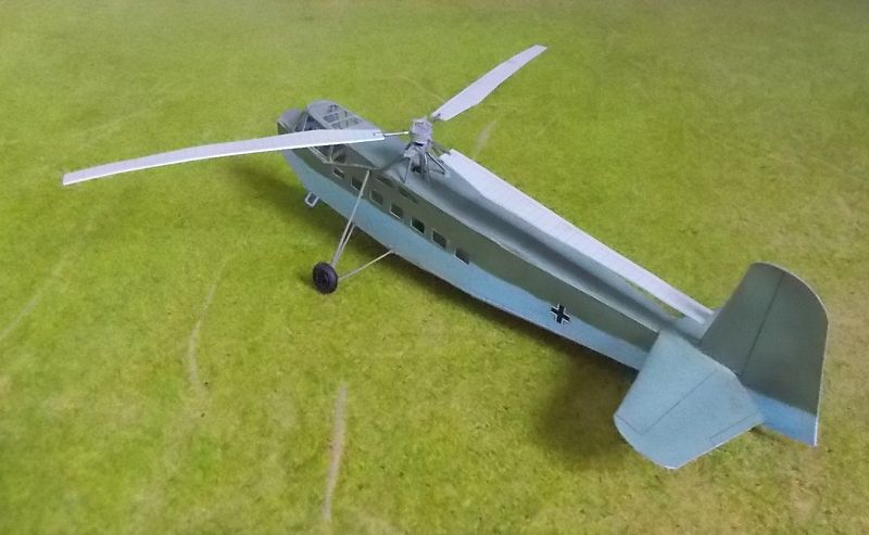 Happyscale-Modellbau: Focke-Achgelis Fa 225 - papermodel 1-50 / 1-72