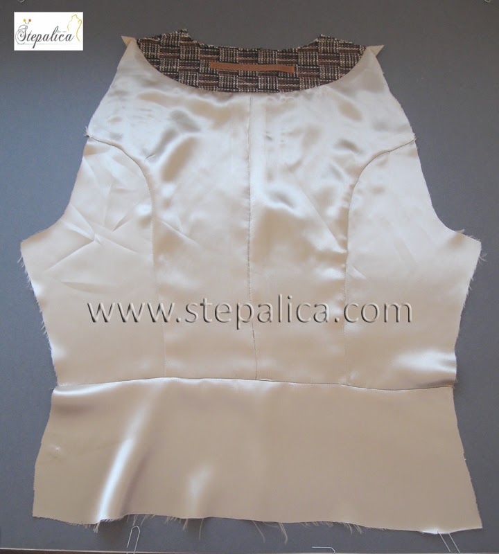 Štepalica: How to add a commodity pleat to a jacket lining