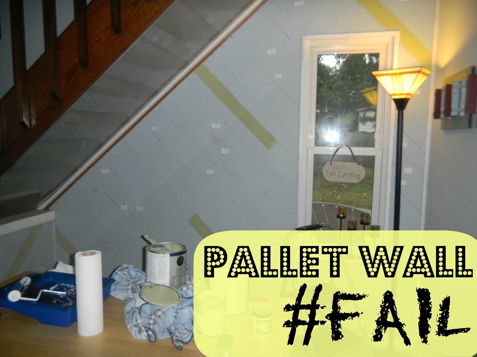 Jiminey Cricket: Pallet Wall FAIL