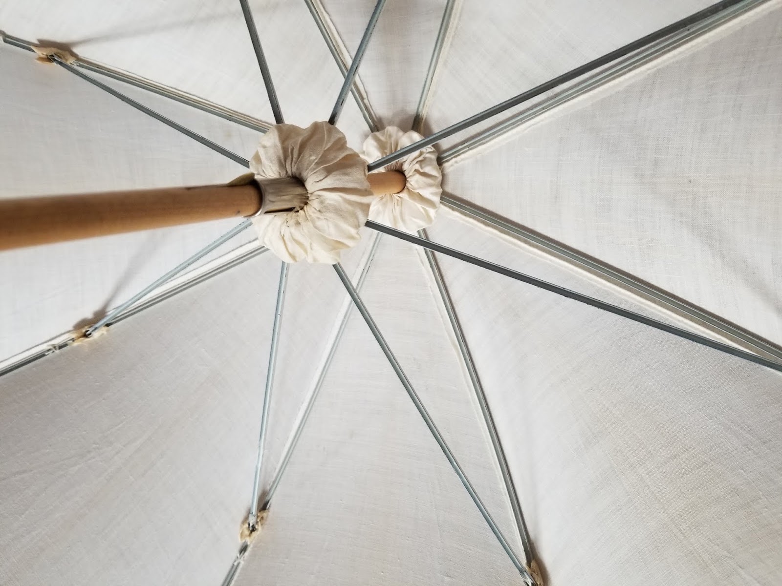 Crazy Cat Lady's Musings: Antique parasol: Cleaning and Restoration