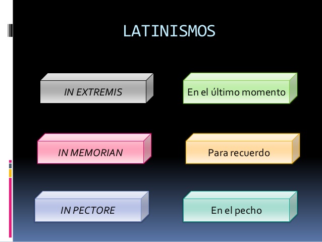Extranjerismo y Latinismos