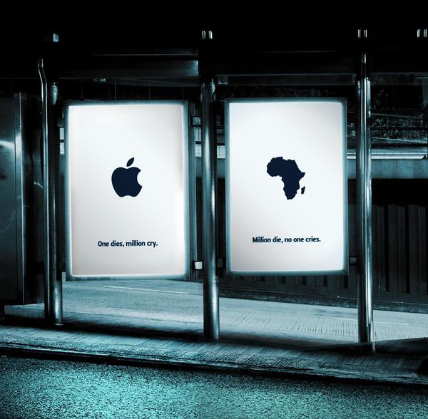 Best Creative Ads: Steve Jobs - Negative Street Shelter Ad