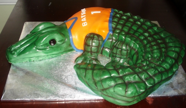 Kima's Konfections: 3-D Alligator Cake Tutorial