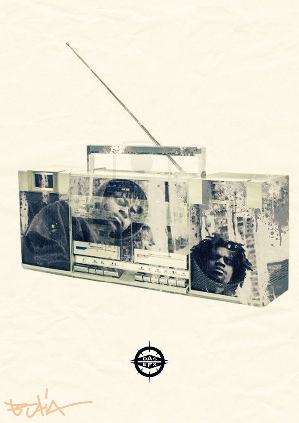 Boom-Box Art Featuring Images Of Hip Hop Legends by Estia Tofographiste