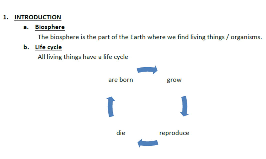 Natural Science 5 grade: 1. LIVING THINGS: Introduction