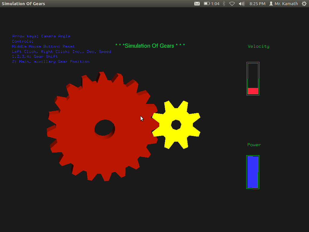 Graphics, Game Development and Digital Art: Simulation of Gears