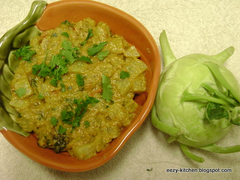 Kavi's Kitchen: Nool Kol Masala (Turnip/Kohlrabi Masala)
