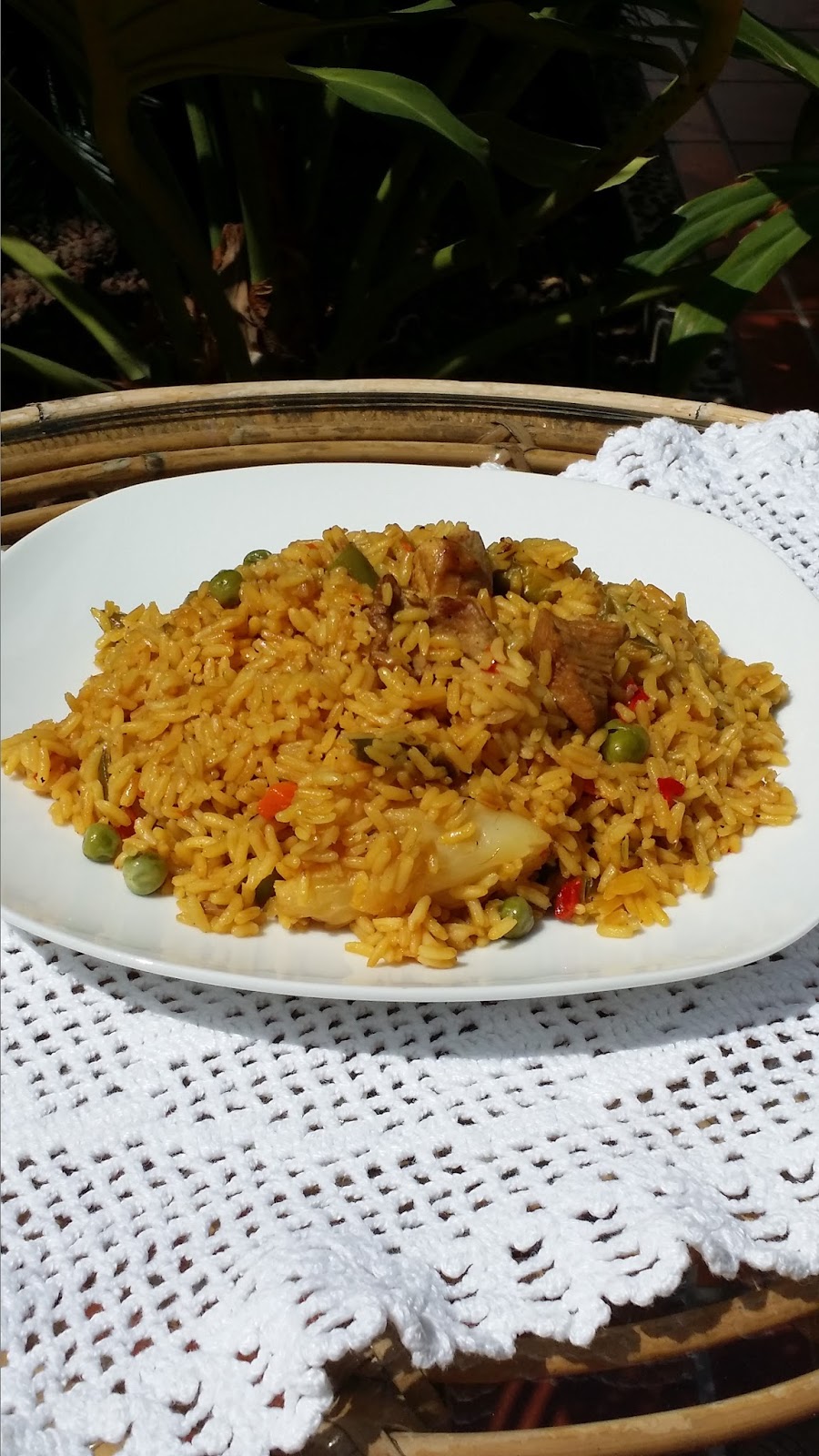 Luzmary y sus recetas caseras: ARROZ AMARILLO CON MENESTRA DE VERDURAS ...