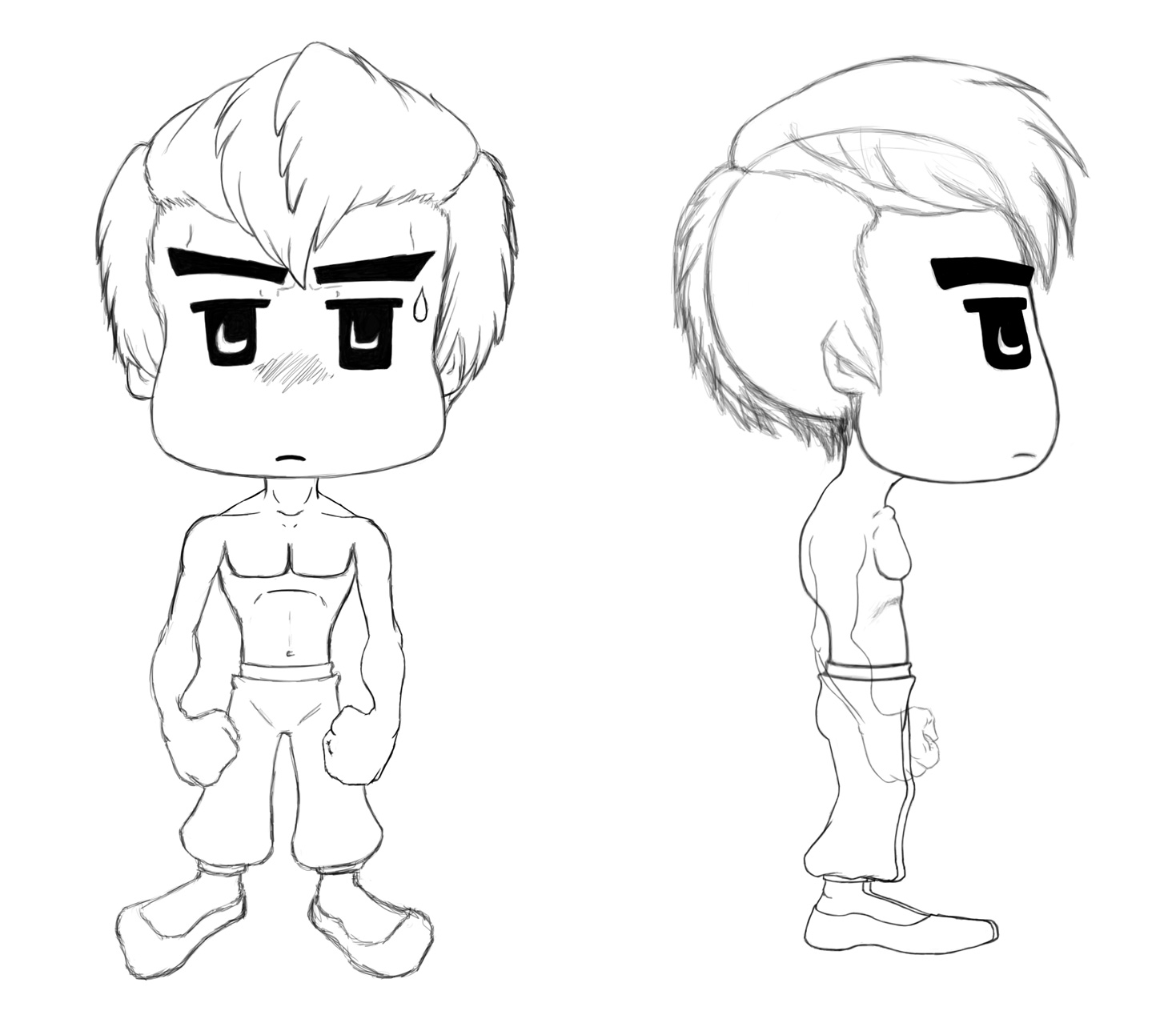 Kung Fu Animation Project: 1st Character Design: Jason Chow