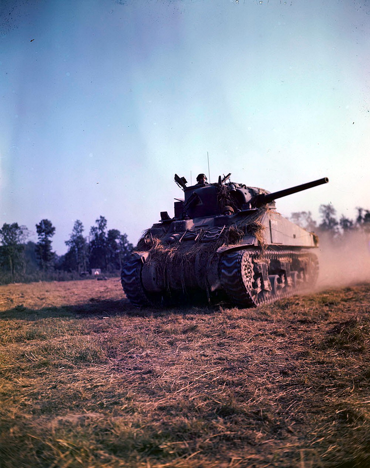 World War II in Color: Sherman Tank of a Canadian Unit in Normandy