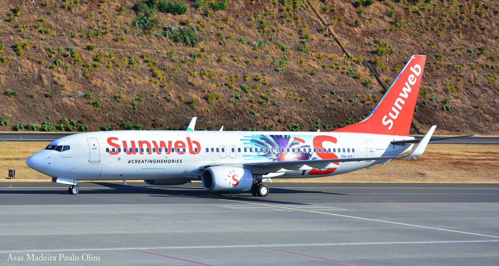 Asas Madeira: Transavia Holland no LPMA