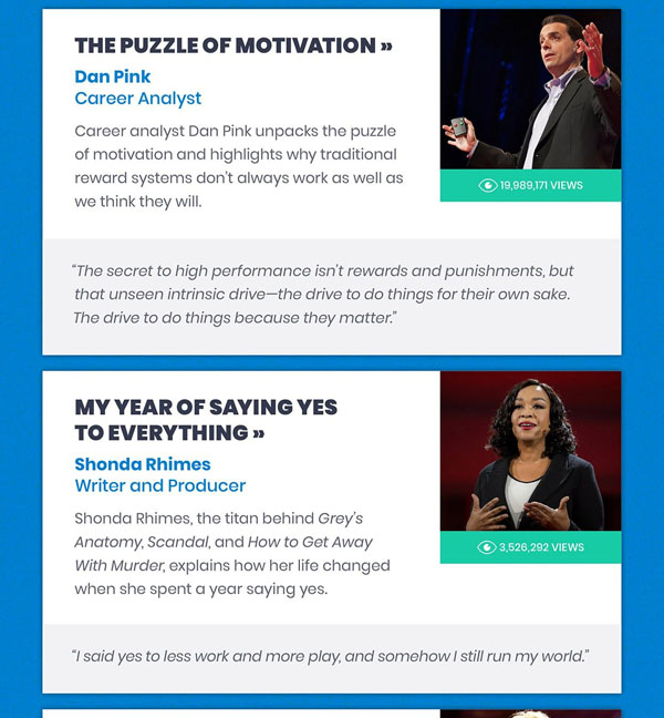 MINIBOSS BUSINESS SCHOOL (UNITED KINGDOM): 17 Inspirational TED Talks ...