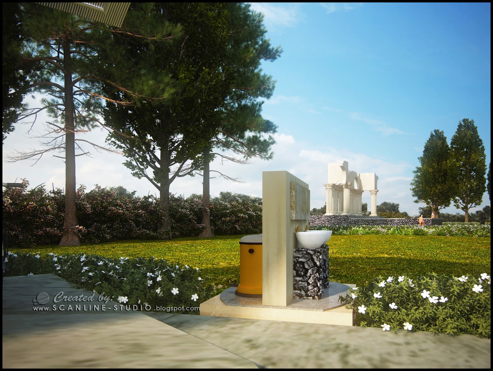 Scanline Art Gallery: DESAIN TAMAN RTH GUNUNG KIDUL