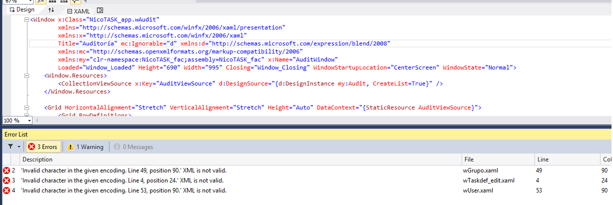 .Net al carajo!: 'Invalid character in the given encoding. XML is not ... .Net al carajo!: 'Invalid character in the given encoding. XML is not ...