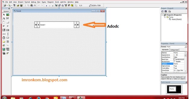 Tutorial mengaitkan Data ke dalam Form Visual Basic 6.0 | Imron