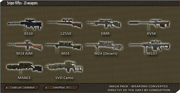 Todas as Armas do DayZ ~ MtaMods{BR}