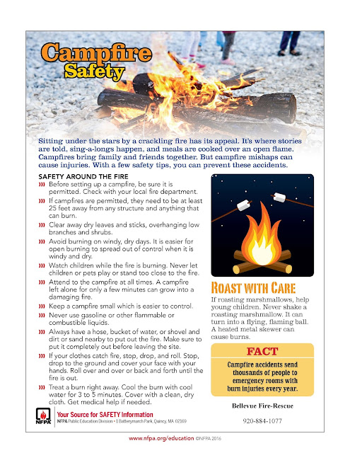 Village of Bellevue: NFPA: Camping Fire Safety