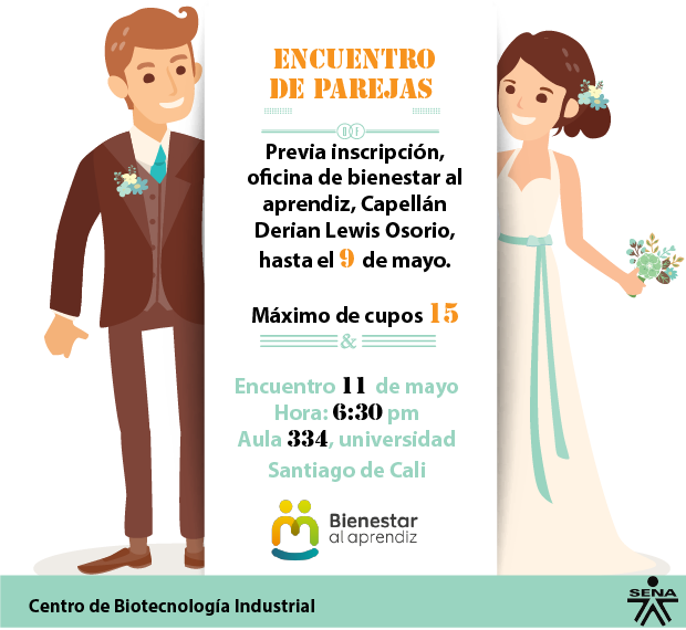 SENA Centro de Biotecnología Industrial Palmira: ENCUENTRO DE PAREJAS SENA Centro de Biotecnología Industrial Palmira: ENCUENTRO DE PAREJAS