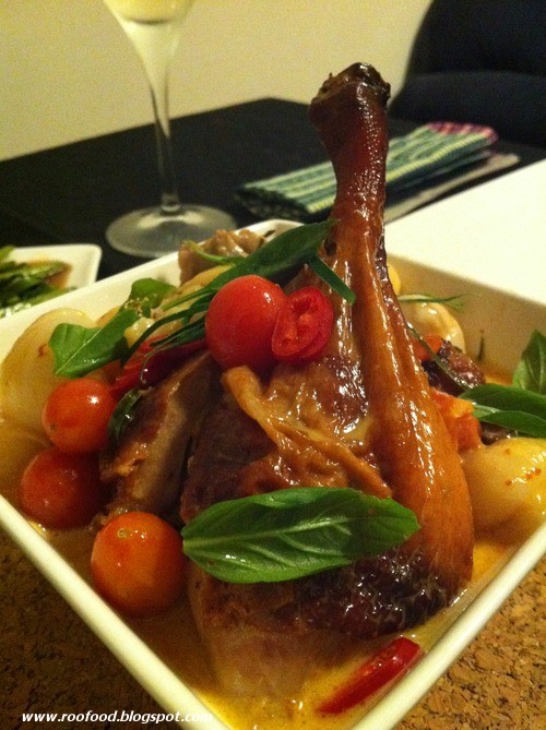 Roo Food: My Plate: Red Duck Curry with Lychees and Sticky Rice