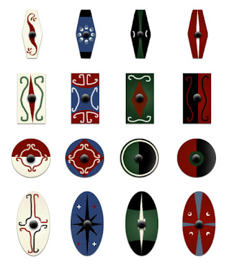 1000 Foot General: Ancient German Shield Designs