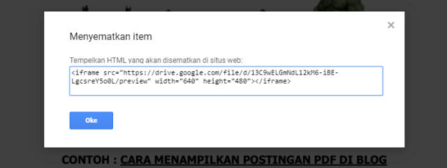 √ Cara Menampilkan File Pdf di Postingan Blog