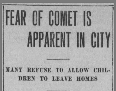 Grinnell Stories: Comet Fever: 1910