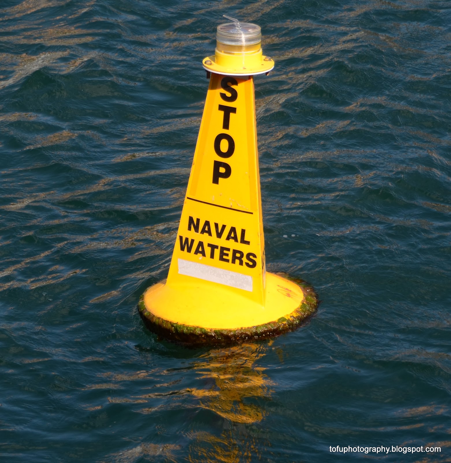 Tofu Photography: Stop, naval waters buoy at the finger wharf at ...