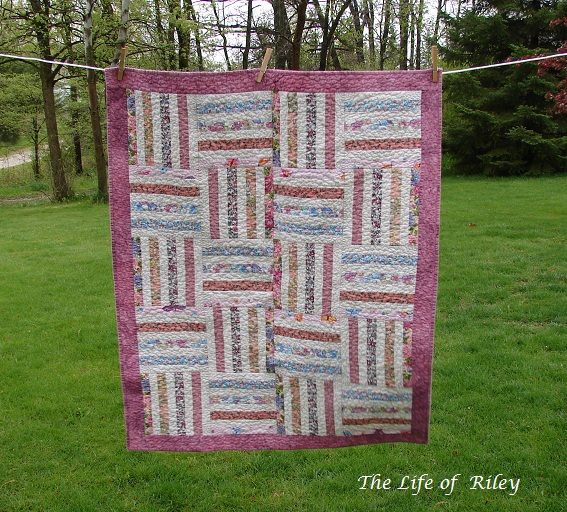 The Life of Riley: Split Rail Fence Baby Quilt