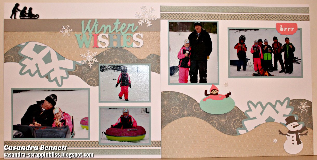 scrappinbliss: A Kiwi Lane Inspired Winter Layout