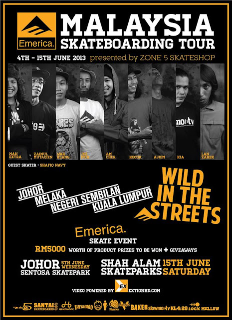 SkateMalaysia: EMERICA MALAYSIA SKATEBOARDING TOUR 2013