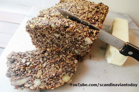 Scandinavian Today Cooking Show: Nordic Nut Bread Recipe - Paleo Bread ...