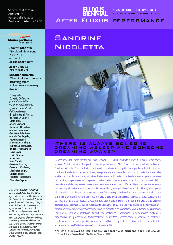 ROBERTO D' ONORIO: PERFORMANCE