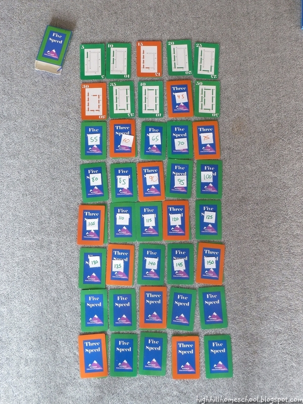 Highhill Homeschool: Speed! - Patterns in the Cards - Diagonals Part 2