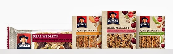{Giveaway} Quaker Real Medleys Bars - 5 Boxes/3 Varieties | Pieces of a Mom