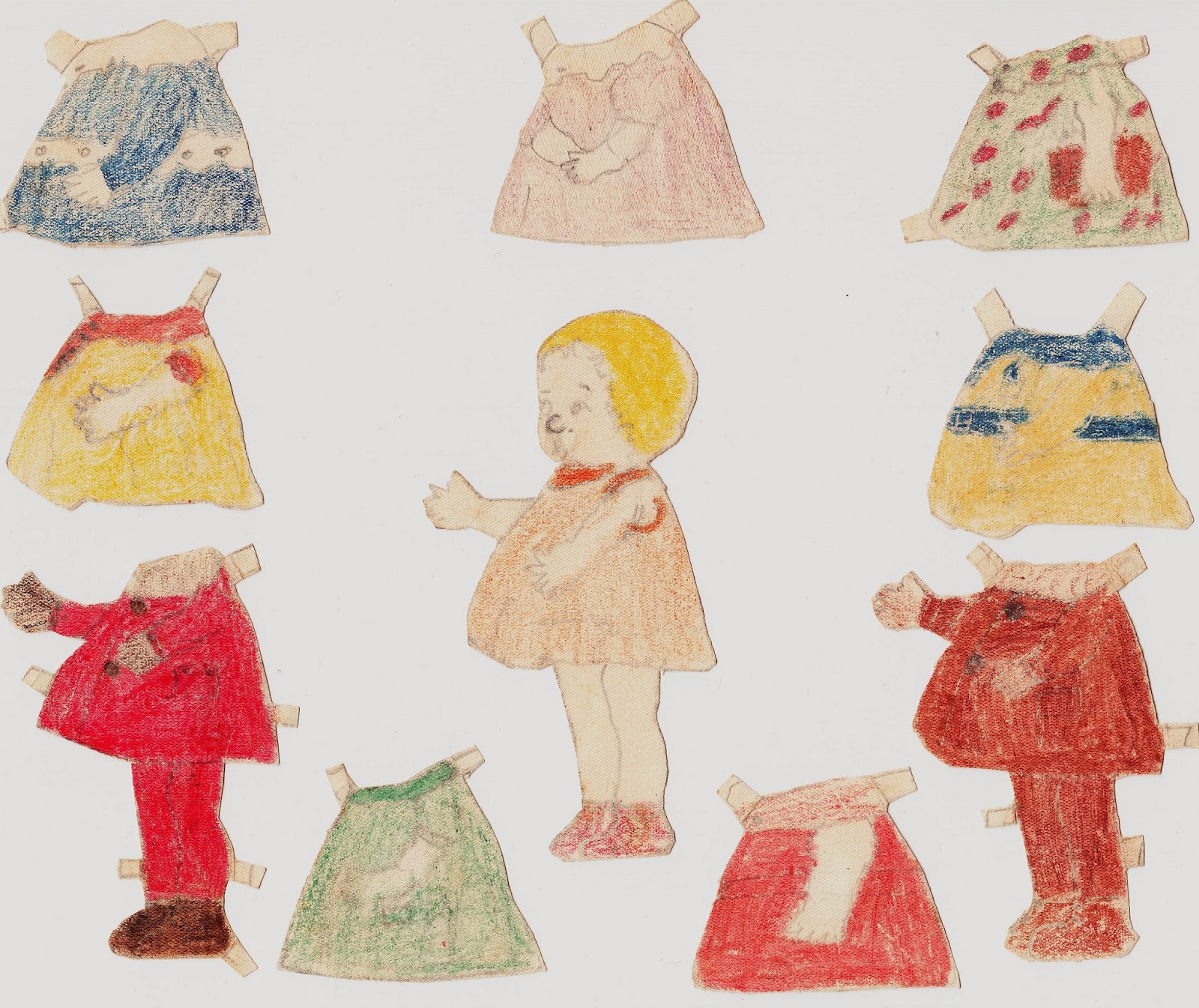 Dull Tool Dim Bulb: Homemade and Handmade Folk Art Paper Dolls ...